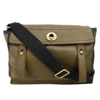 Saint Laurent Pre-owned Stoff schultertasche - - Pre-owned - Damen - Braun - ONE SIZE