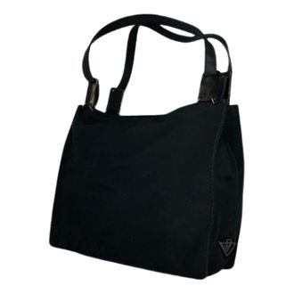 Bottega Veneta Sac &agrave; bandouli&egrave;re en tissu Pre-owned - Femme - Pre-owned - Noir - Taille: ONE Size