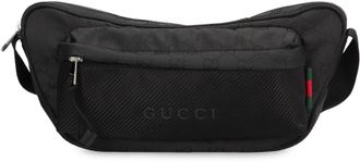 Gucci Mens Nexus Crossbody Bag Black Polyamide Messenger