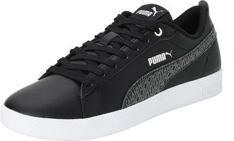 Puma Damen Smash WNS v2 Mono Sneaker, Black-Dark Shadow White, 38.5 EU