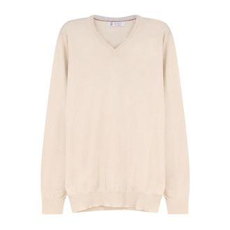 Brunello Cucinelli Herren, Strickwaren, Beige, XLGr&ouml;&szlig;e