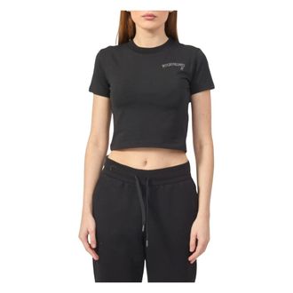 John Richmond Femme, Tops, Noir, Taille: 38 FR T-shirt court avec col rond