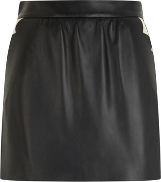 Red Valentino Femme, Jupes, Noir, Taille: 42 FR Short Leather Skirt