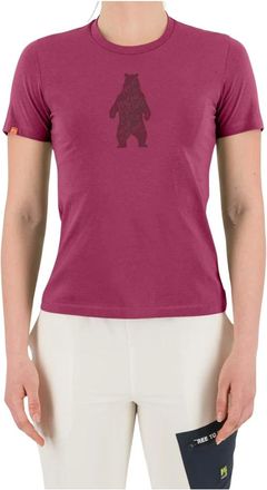 Karpos Femme, Tops, Violet, Taille: 38 FR T-Shirt Animaux Sauvages