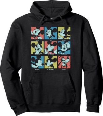 Disney Mickey Mouse and Goofy Current Mood Funny Retro Moods Pullover Hoodie