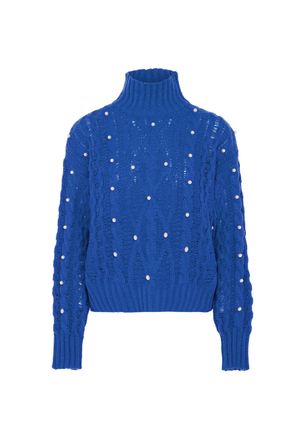 Faina Pullover mit Perlen Damen K&Ouml;NIGSBLAU