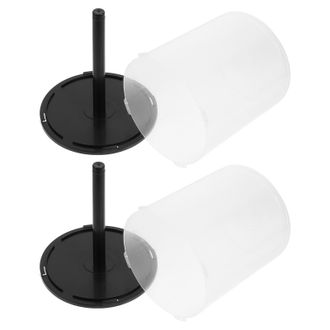 NUOBESTY jojofuny 2 St&uuml;ck CD Aufbewahrungsbeh&auml;lter aus Robustem PP Leerer DVD Aufbewahrungseimer f&uuml;r 100 CDs Transparenter Organizer f&uuml;r Kratzschutz und &Uuml;bersi