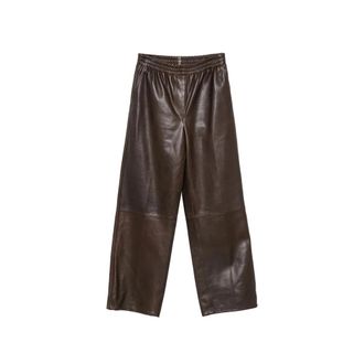 SIMKHAI Corrine Lederhose - - Trousers - Damen - Braun - XS