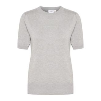 Saint Tropez Mila Pearl Gray Pullover - - Knitwear - Damen - Grau - XS