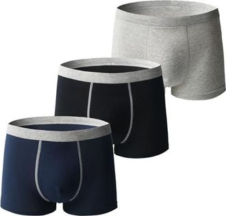 Generic Boxer pour hommes ultra-absorbants pour incontinence, sous-v&ecirc;tements r&eacute;utilisables pour incontinence lavables, confortables, anti-fuites, 2025, 3 pi&egrave;c