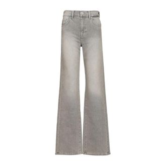7 For All Mankind Cotton Tess Trouser Jeans - - Jeans - Damen - Grau - W28