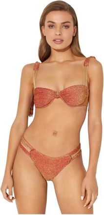 Del Maar Femme, Maillots de bain, Brun, Taille: 36 FR Dmpv225 Top