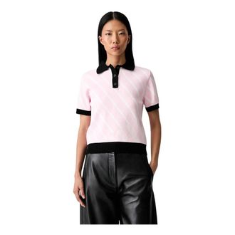 Msgm Msgm, Femme, Pulls, Rose, Taille: 38 FR Polo Tricot