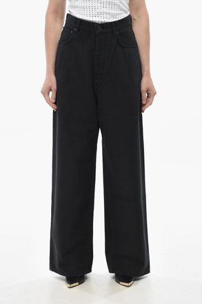 Balenciaga Cotton Palazzo Jeans With 29cm Belt Loops Balenciaga