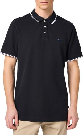 Wrangler Mens Polo Shirt, Black, XXL