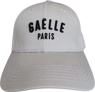 Ga&euml;lle Paris Bestickte Baumwoll-Baseballkappe Sand Beige - - Accessories - Herren - Wei&szlig; - ONE SIZE