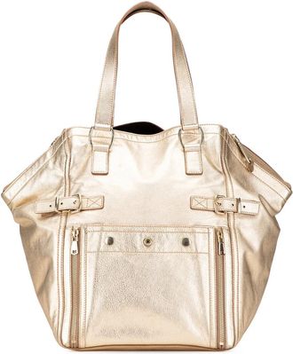Saint Laurent Hobo Bags - Medium Leather Downtown Tote - Gr. unisize - in Gold - f&uuml;r Damen
