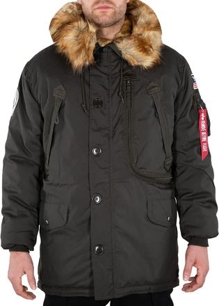 Alpha Industries Alpha Industries Herren Polar Jacket Winterjacke, Black Olive, Large