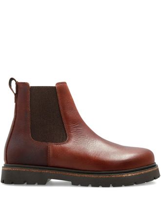 Birkenstock bottines chelsea en cuir - Marron