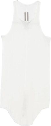 Rick Owens Femme, Tops, Blanc, Taille: 40 FR Drifters Longline Sleeveless Top