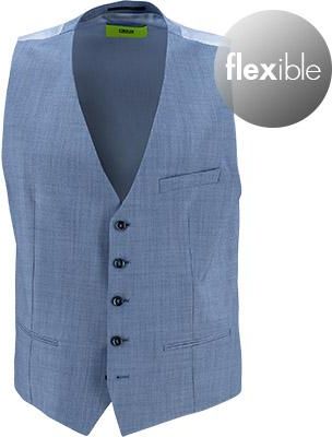Cinque Herren Weste blau Schurwoll-Stretch