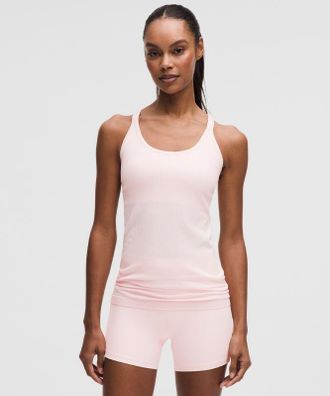 lululemon Ebb to Street Tanktop f&uuml;r Frauen - Gr&ouml;&szlig;e 12 in Pink Pearl