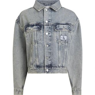 Calvin Klein Boxy Denim Jacket - - Jackets - Damen - Blau - S