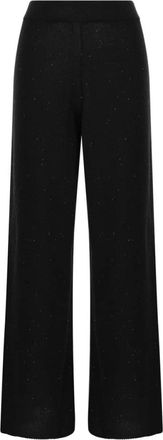 Fabiana Filippi Femme, Pantalons, Noir, Taille: 38 FR Wide Pantalons