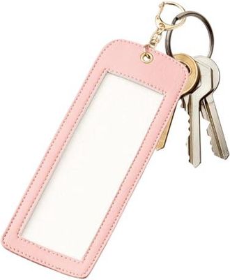 Generico Porte-cl&eacute;s en cuir synth&eacute;tique transparent, portable, rectangulaire, porte-cartes, porte-cl&eacute;s, pour grossesse, naissance, voiture, No&euml;l, grands-parent