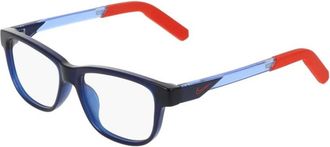Nike unisex, Accessoires, Bleu, Taille: 49 MM 5065 Eyeglasses