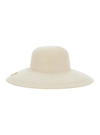 Jacquemus Womens Bucket Hat Le Chapeau Sole Beige Raffia