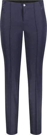 M.A.C Anna Slim Fit Stretch Hose - - Trousers - Damen - Blau - XS L30