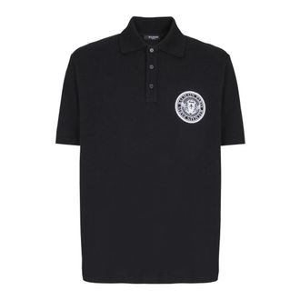 Balmain Polohirt au Baumwolle mit Coin-Print - - Tops - Herren - Schwarzk - M