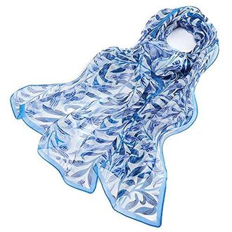 SIGNARE &Eacute;charpe pour femme 100% soie l&eacute;g&egrave;re et douce avec motif William Morris (Willow Bough)