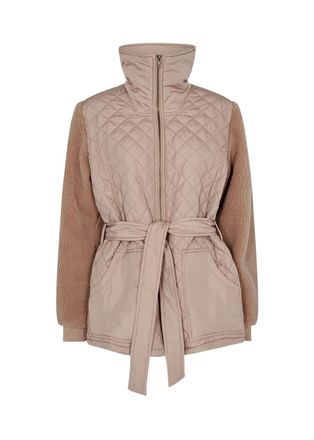 Soyaconcept Damen Sc-briane 3-Giacca Trapuntata Corta W. Teddy Jacke, Kombi-Kitt braun, XL