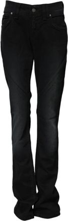 John Galliano Homme, Jeans, Noir, Taille: W26 Jean &Eacute;vas&eacute; Mi-Hauteur