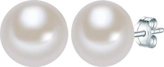 Valero Pearls Ohrringe - Sterling Silber Perlen-Ohrstecker S&uuml;&szlig;wasser-Zuchtp - Gr. unisize - in Wei&szlig; - f&uuml;r Damen