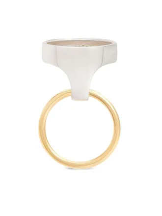 Courr&egrave;ges bague g&eacute;om&eacute;trique Holy - Argent