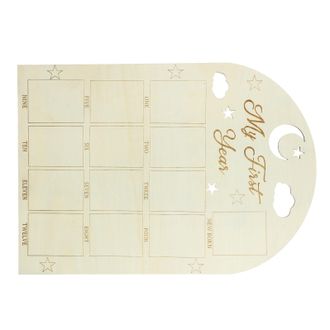 Hemobllo VANZACK Holz Fotorahmen F&uuml;r Erinnerungsfotowand F&uuml;r Monate Alte Babybilderrahmen Aus Holz F&uuml;r Erinnerungsfotos