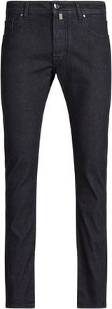 Jacob Cohen Jean droit en coton m&eacute;lang&eacute;