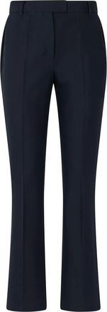 Max Mara Femme, Pantalons, Bleu, Taille: 38 FR Pantalon &eacute;vas&eacute; en m&eacute;lange de coton et viscose