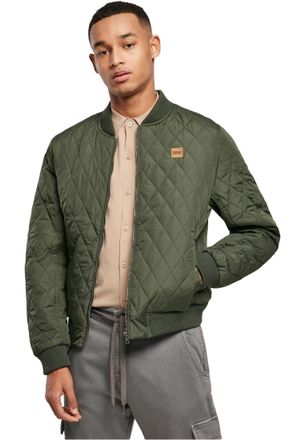 Urban Classics Herren Diamond Quilt Jacket Olive, 3XL