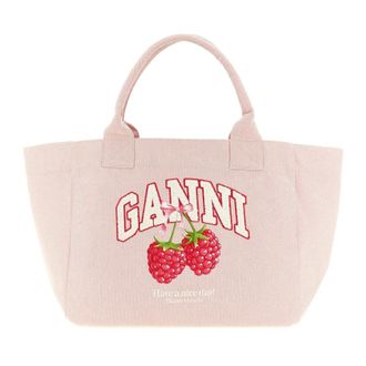 Ganni Femme, Sacs, Rose, Taille: ONE Size Sac Shopping Medium