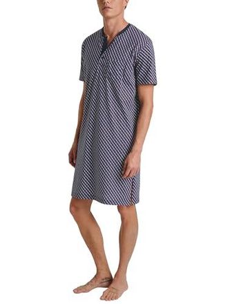 CALIDA Impression Relax Chemise de Nuit, Rouge Mars, 46-48 Hommes