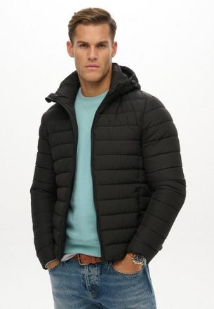 Superdry Steppjacke HOODED FUJI JACKET Kunstfaser, regular fit
