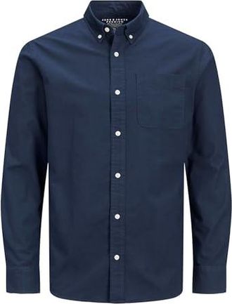 Jack & Jones Jack & Jones Homme Jprbrook Oxford Shirt L/S Noos chemise, Navy Blazer/Fit:slim Fit, XL EU