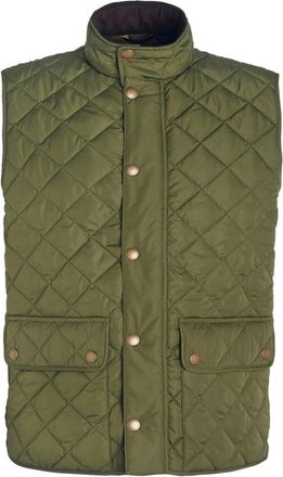 Barbour Weste mit Rautensteppmuster und Metall-Druckkn&ouml;pfen in