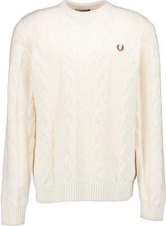 Fred Perry Herren Pullover weiß unifarben