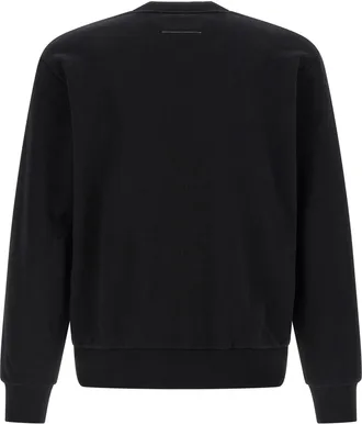 Maison Margiela Numeric Signature Spray Paint Sweatshirt - Black