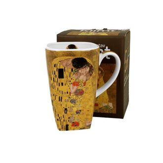 Duo Becher quadratisch inspiriert von G. Klimt The Kiss Classic - 0,65l